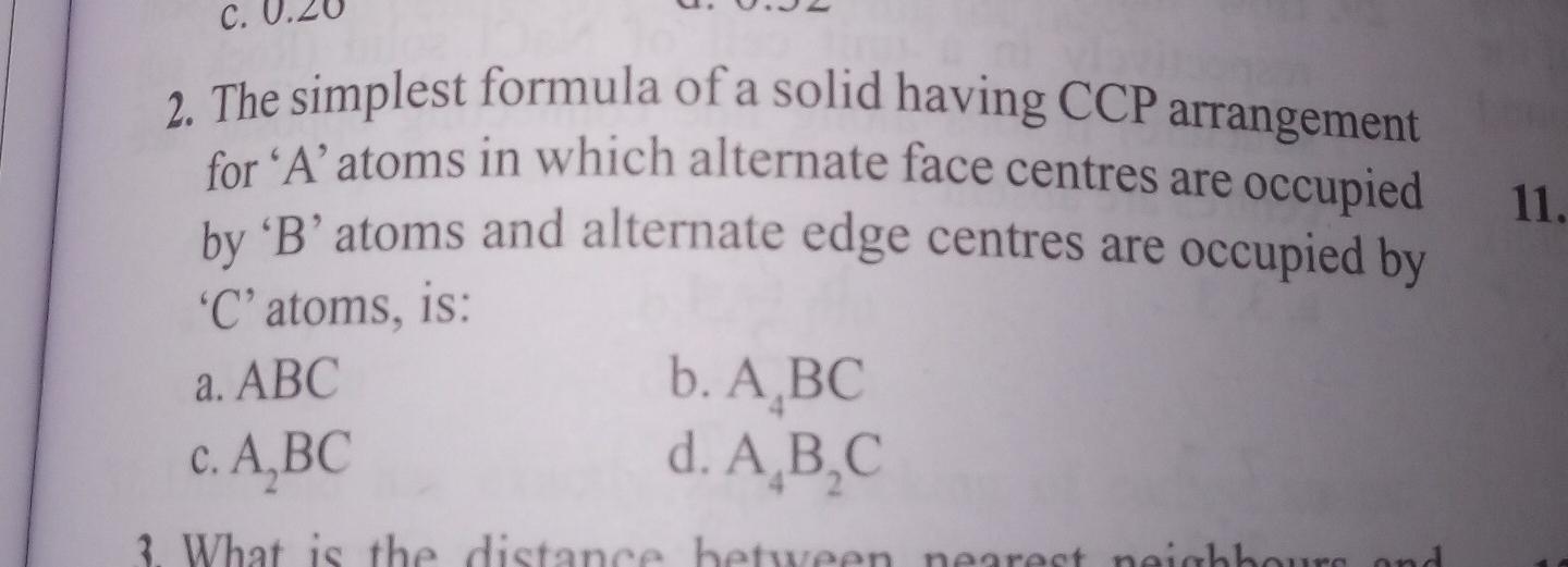 C 2 The Simplest Formula Of A Solid Hav Physical Chemistry C 2 The Simplest Formula Of A Solid Hav Physical Chemistry