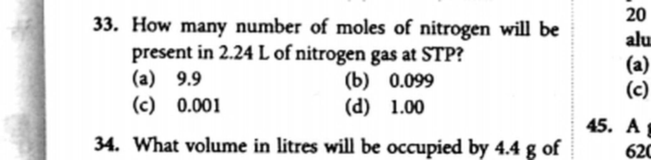 20 33 How Many Number Of Moles Of Nitro Inorganic Chemistry