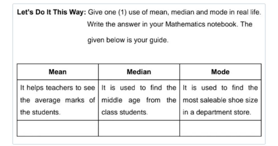 Let s Do It This Way Give One 1 Use Of Mean Median Math let-s-do-it-this-way-give-one-1-use-of-mean-median-math