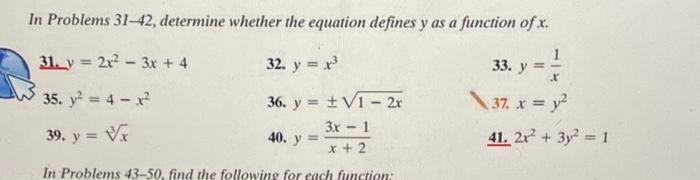 What Equation Defines Y As A Function Of X - Tessshebaylo
