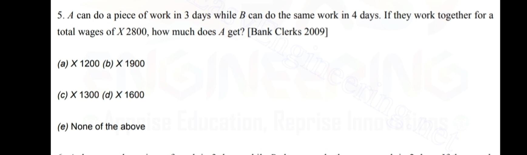 5 A Can Do A Piece Of Work In 3 Days While B Can Do Th Math 5-a-can-do-a-piece-of-work-in-3-days-while-b-can-do-th-math