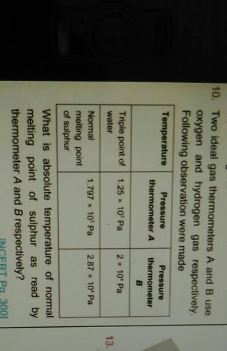 10 Two Ideal Gas Thermometers A And B Use Oxygen An Physics 10-two-ideal-gas-thermometers-a-and-b-use-oxygen-an-physics