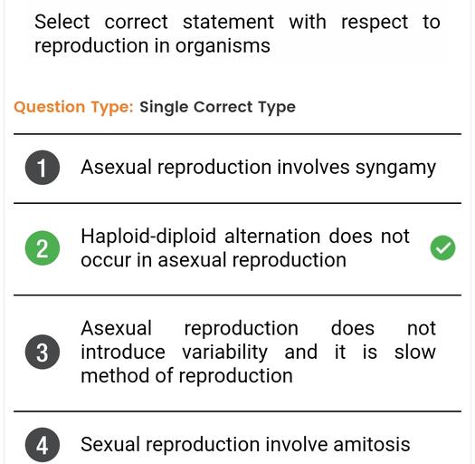 Select Correct Statement With Respect To Reproductio Biology