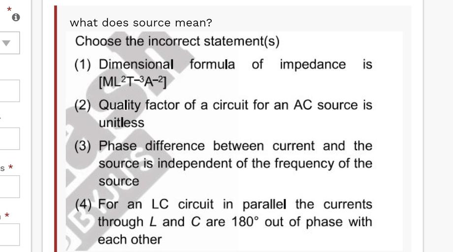What Does Source Mean Choose The Incorrect Statem Physics what-does-source-mean-choose-the-incorrect-statem-physics