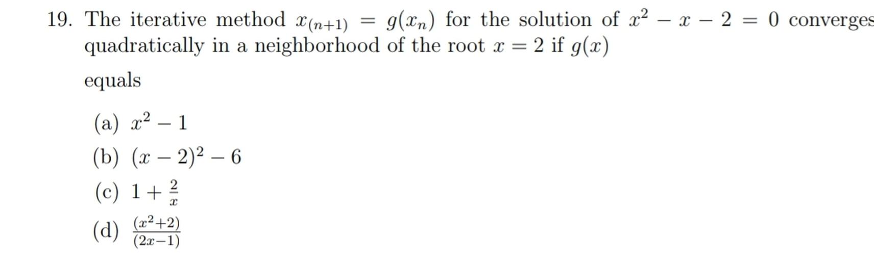 19 The Iterative Method Xn1 Gxn For The Solutio Math