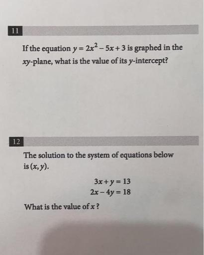 11 If The Equation Y 2x2 5x 3 Is Graphed In The Xy Math 11-if-the-equation-y-2x2-5x-3-is-graphed-in-the-xy-math