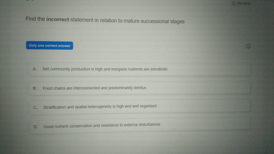 Review Find The Incorrect Statement In Relation To Biology review-find-the-incorrect-statement-in-relation-to-biology