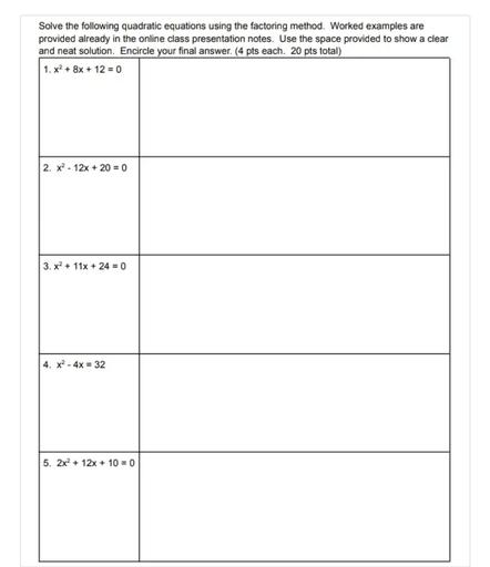 Solve The Following Quadratic Equations Using The Facto Math solve-the-following-quadratic-equations-using-the-facto-math