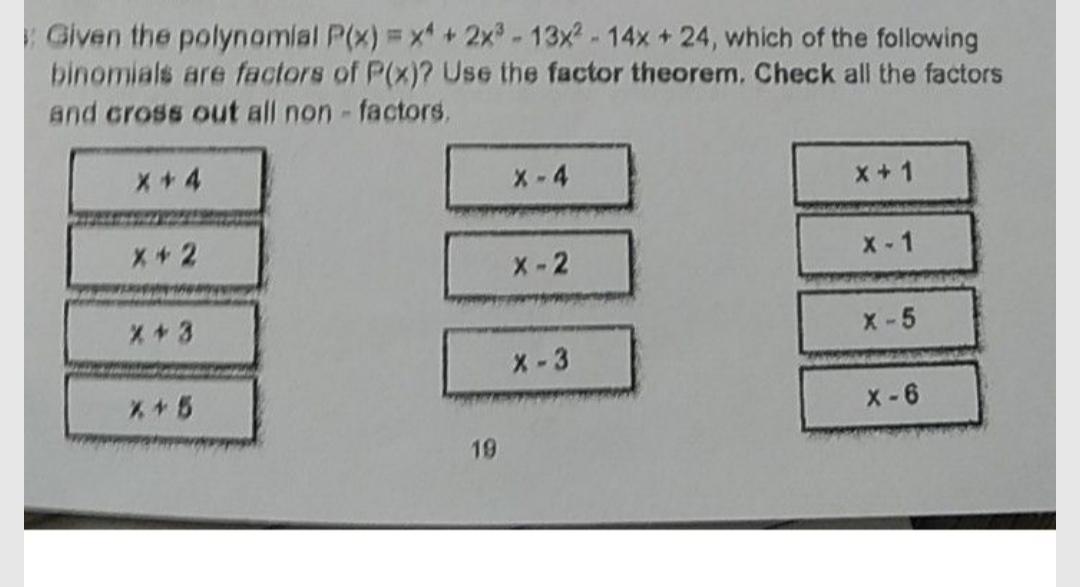 Given The Polynomial P x X 2x 13x 14x 24 Wh Math Given The Polynomial P x X 2x 13x 14x 24 Wh Math