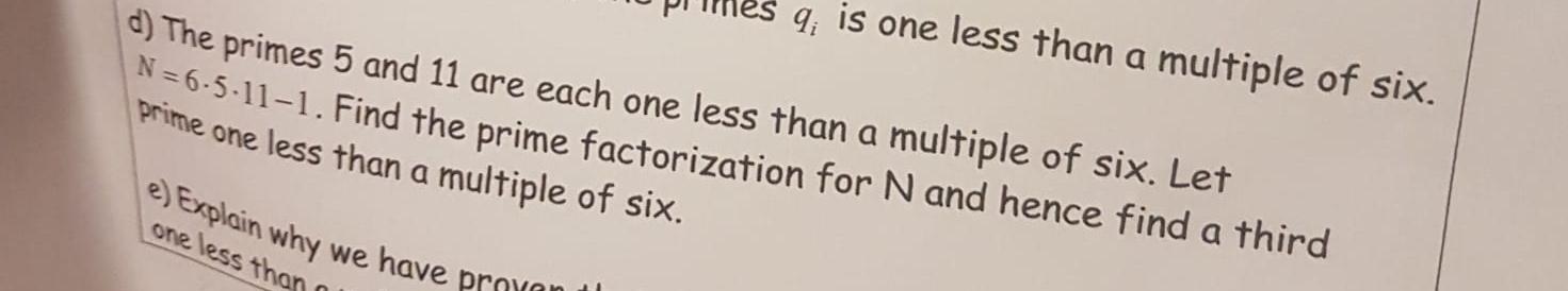 9 Is One Less Than A Multiple Of Six A D The Primes Math 9 Is One Less Than A Multiple Of Six A D The Primes Math