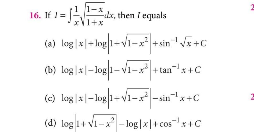 1 X 2 16 If I X V1 X 1 5 Si Dx Then I Equals Math 1 X 2 16 If I X V1 X 1 5 Si Dx Then I Equals Math