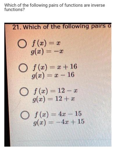 Which Of The Following Pairs Of Functions Are Inverse F Math which-of-the-following-pairs-of-functions-are-inverse-f-math