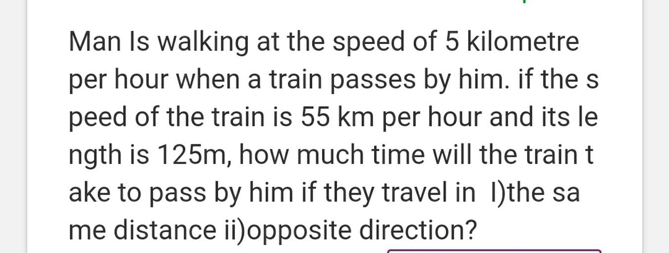 Man Is Walking At The Speed Of 5 Kilometre Per Hour Whe Math man-is-walking-at-the-speed-of-5-kilometre-per-hour-whe-math
