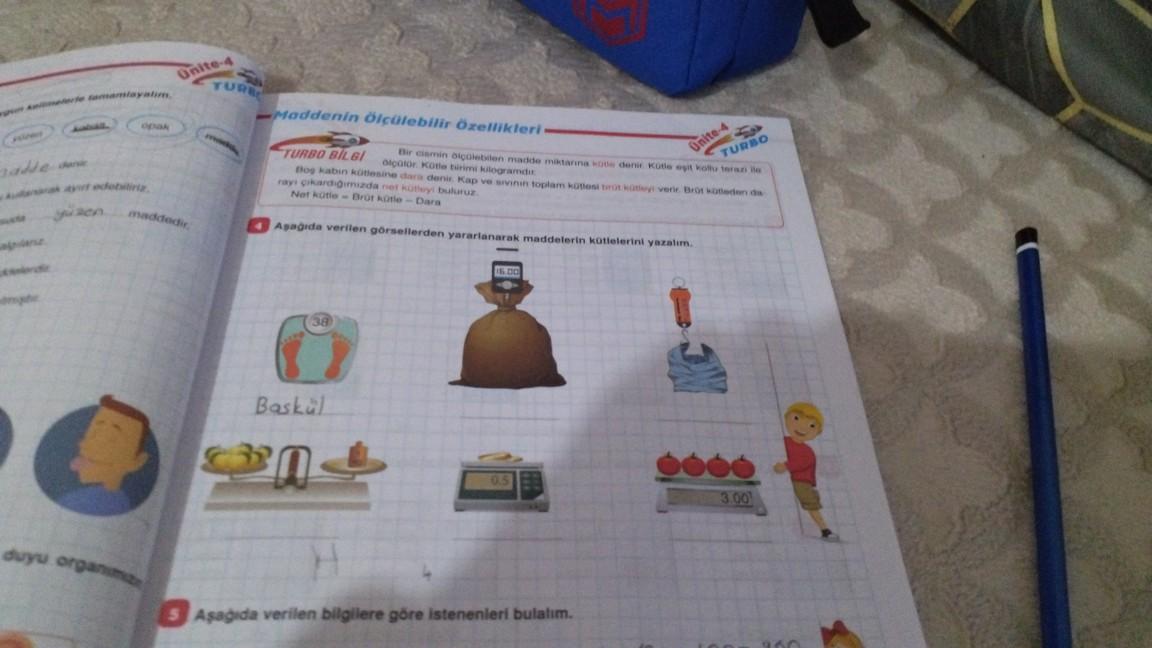 Onite-4 TURE Maddenin Ölçülebilir özell... - Ortaokul Fen Bilgisi