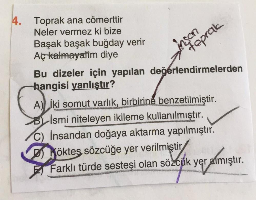 4. Toprak ana cömerttir Neler vermez ki bize Başak başak buğday verir ...