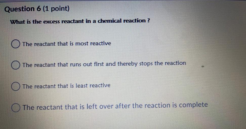 Question 6 1 Point What Is The Excess R Physical Chemistry question-6-1-point-what-is-the-excess-r-physical-chemistry