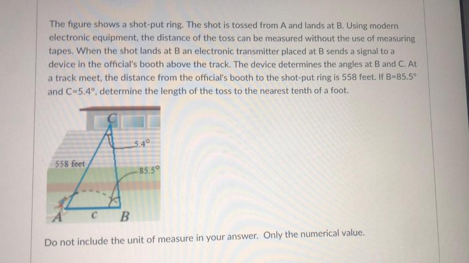 The Figure Shows A Shot put Ring The Shot Is Tossed Fr Math the-figure-shows-a-shot-put-ring-the-shot-is-tossed-fr-math