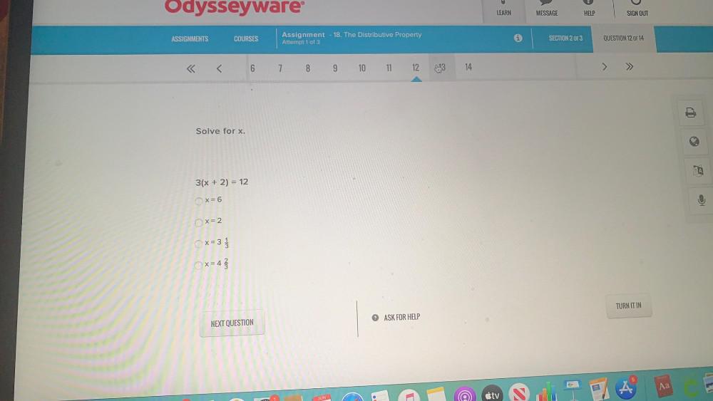 Odysseyware LEARN MESSAGE MESSAGE HELP SIGN OUT ASSIGNM Math Odysseyware LEARN MESSAGE MESSAGE HELP SIGN OUT ASSIGNM Math