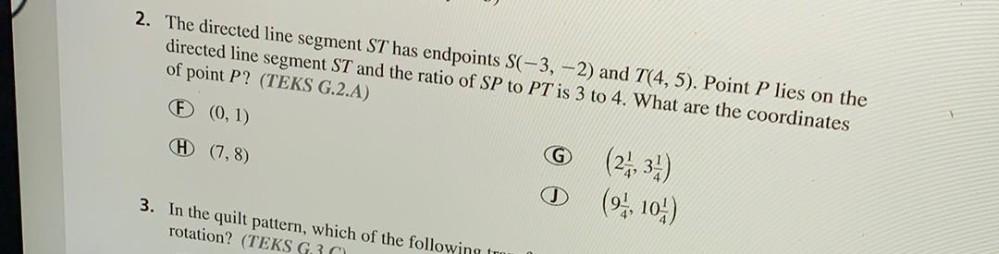 2 The Directed Line Segment ST Has Endpoints S 3 2 Math 2-the-directed-line-segment-st-has-endpoints-s-3-2-math
