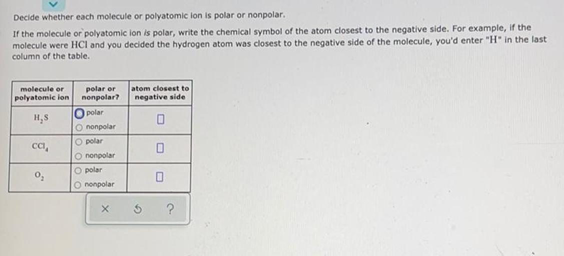 Decide Whether Each Molecule Or Polyatomi Physical Chemistry decide-whether-each-molecule-or-polyatomi-physical-chemistry