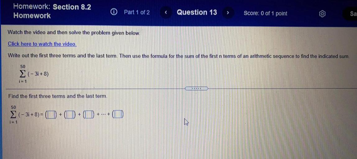 Homework Section 8 2 Homework Part 1 Of 2 Question 13 Math homework-section-8-2-homework-part-1-of-2-question-13-math