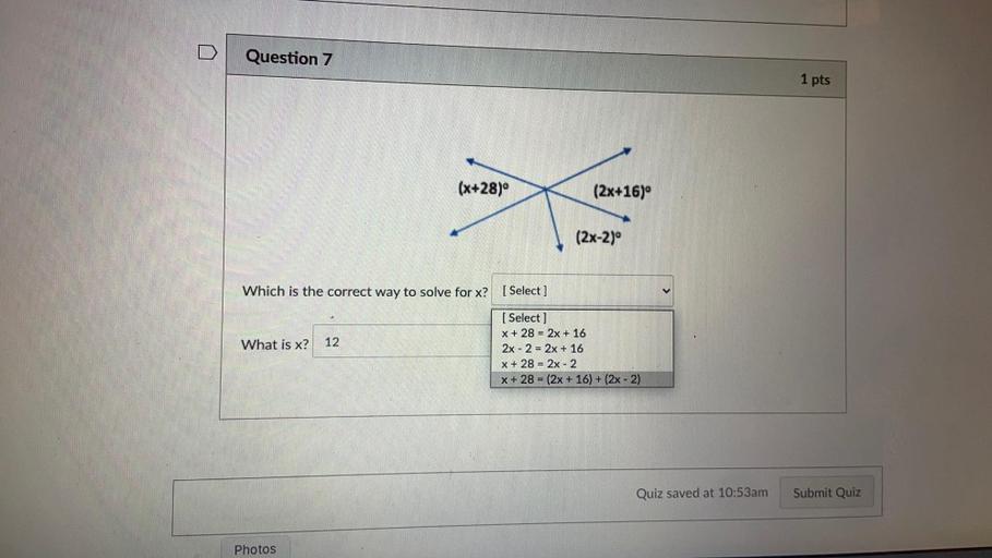 Question 7 1 Pts x 28 2x 16 2x 2 Which Is The Cor Math question-7-1-pts-x-28-2x-16-2x-2-which-is-the-cor-math