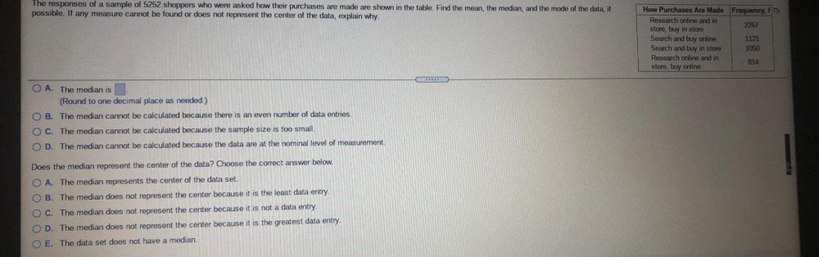 The Responses Of A Sample Of 5252 Shoppers Who Were Ask Math the-responses-of-a-sample-of-5252-shoppers-who-were-ask-math