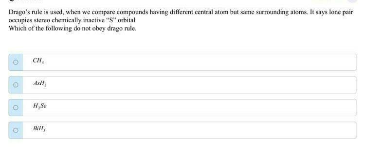 Drago's rule is used, when we compare co... - Inorganic Chemistry