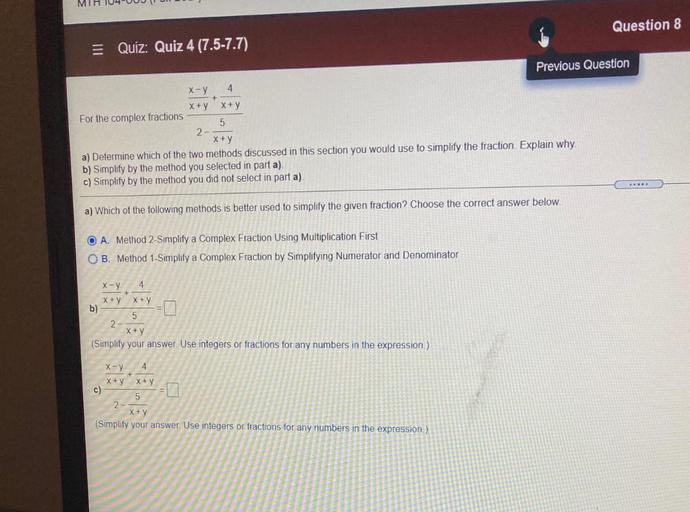 Question 8 E Quiz Quiz 4 7 5 7 7 Previous Question Math question-8-e-quiz-quiz-4-7-5-7-7-previous-question-math