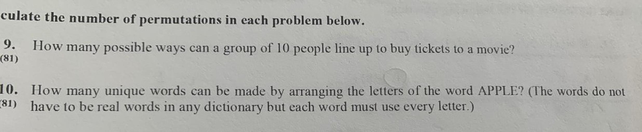 Culate The Number Of Permutations In Each Problem Below Math culate-the-number-of-permutations-in-each-problem-below-math
