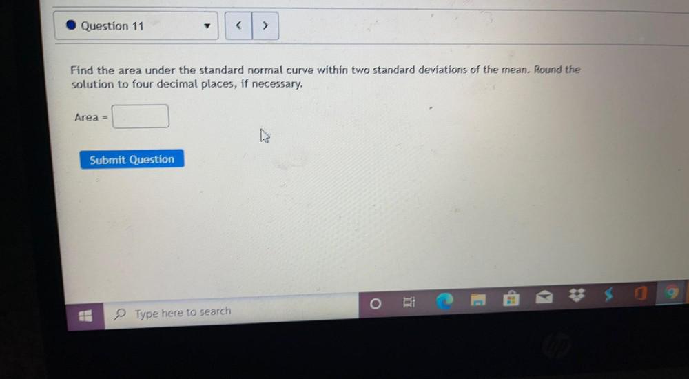 Question 11 Find The Area Under The Standard Normal C Math Question 11 Find The Area Under The Standard Normal C Math