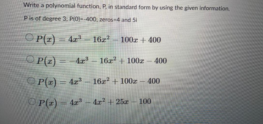 Write A Polynomial Function P In Standard Form By Usi Math write-a-polynomial-function-p-in-standard-form-by-usi-math