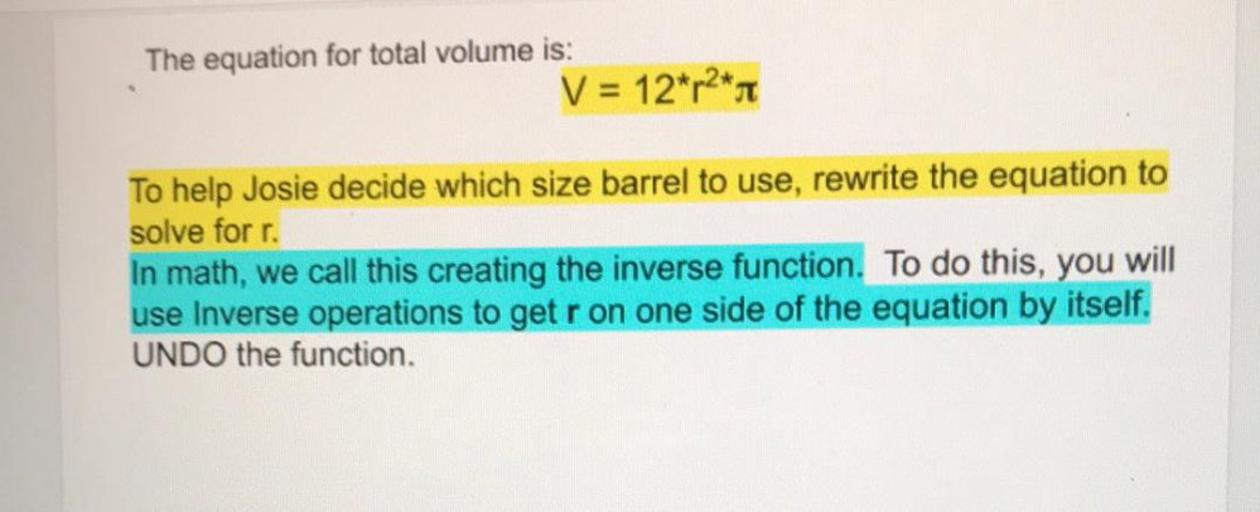 The Equation For Total Volume Is V 12 r2 1 To Help J Math the-equation-for-total-volume-is-v-12-r2-1-to-help-j-math