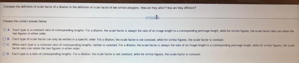 Compare The Definition Of Scale Factor Of A Dilation To Math Compare The Definition Of Scale Factor Of A Dilation To Math