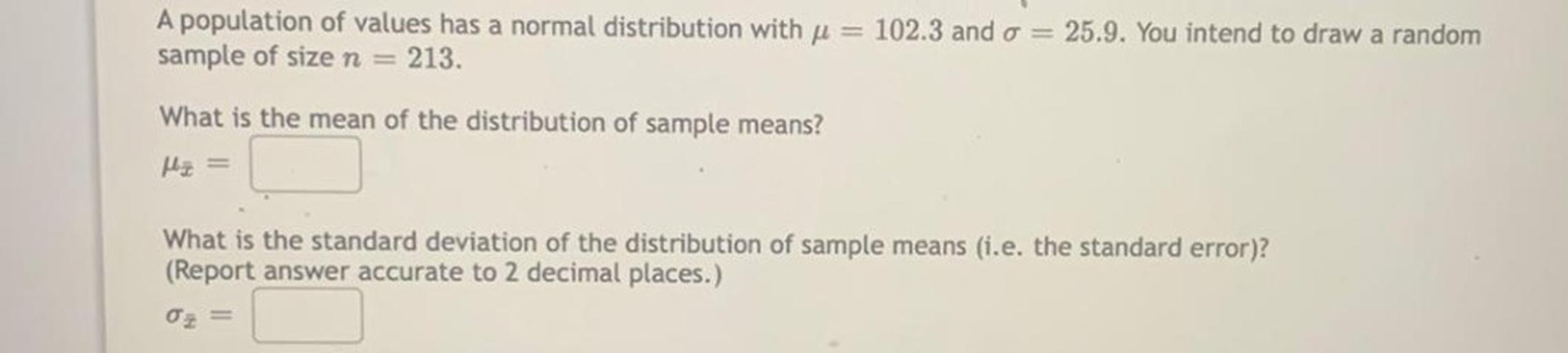A Population Of Values Has A Normal Distribution With U Math a-population-of-values-has-a-normal-distribution-with-u-math