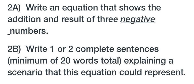 2A Write An Equation That Shows The Addition And Resul Math 2A Write An Equation That Shows The Addition And Resul Math