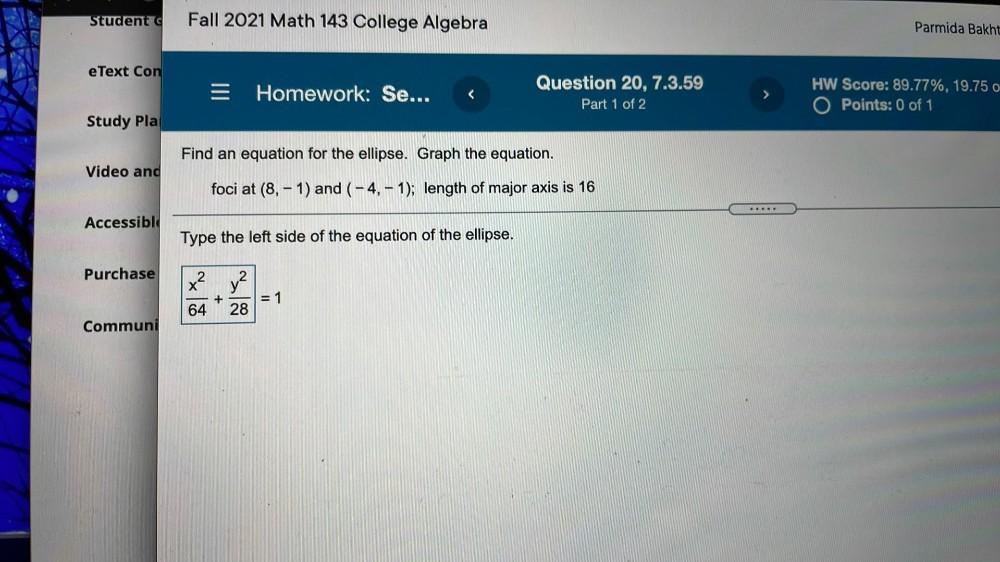 Student Fall 2021 Math 143 College Algebra Parmida Bakh Math student-fall-2021-math-143-college-algebra-parmida-bakh-math