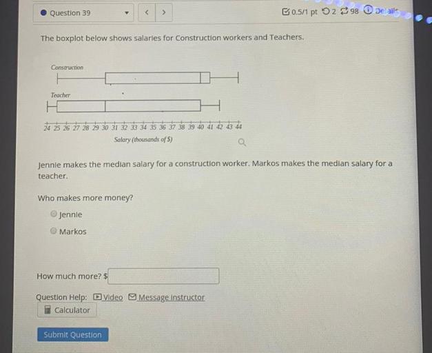 Question 39 0 5 1 Pt 52 298 Details The Boxplot Bel Math question-39-0-5-1-pt-52-298-details-the-boxplot-bel-math