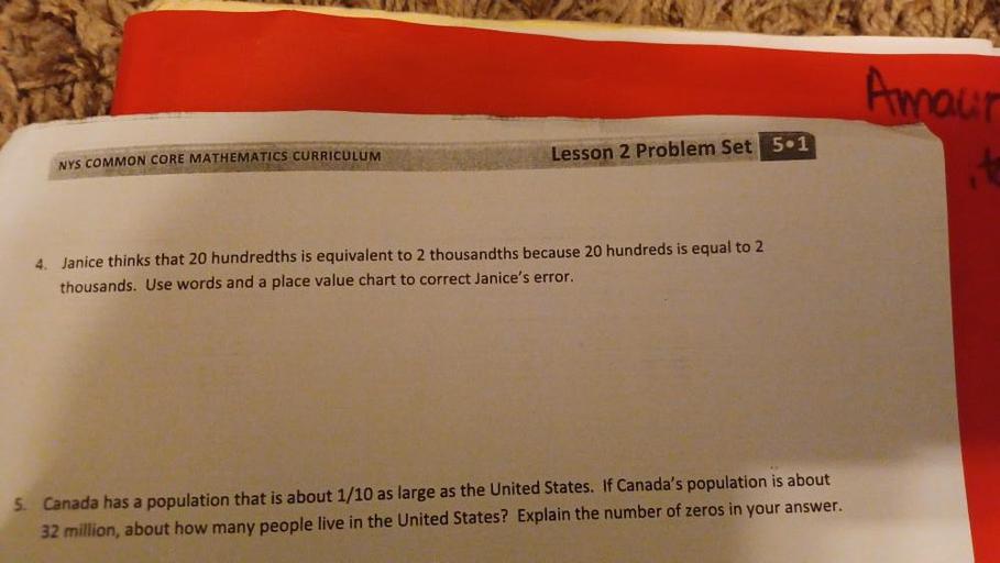 Amaur Lesson 2 Problem Set 5 1 NYS COMMON CORE MATHEMAT Math amaur-lesson-2-problem-set-5-1-nys-common-core-mathemat-math