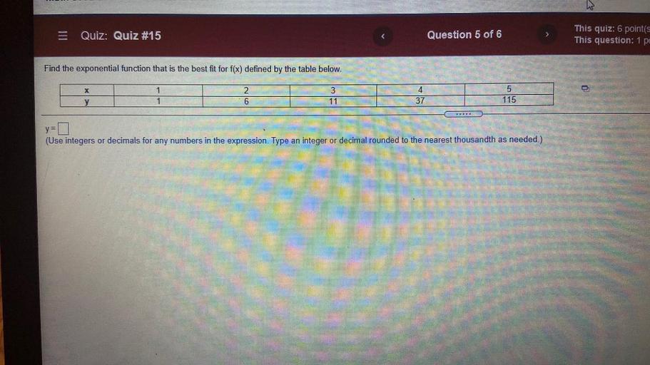 Quiz Quiz 15 Question 5 Of 6 This Quiz 6 Points Math quiz-quiz-15-question-5-of-6-this-quiz-6-points-math