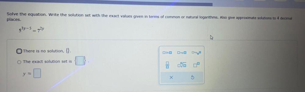 Solve The Equation Write The Solution Set With The Exa Math Solve The Equation Write The Solution Set With The Exa Math