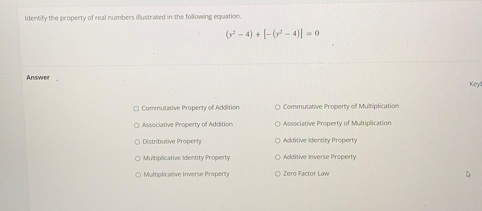 Identify The Property Of Real Numbers Illustrated In Th Math identify-the-property-of-real-numbers-illustrated-in-th-math
