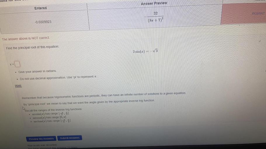 SUIS IUI LIU Answer Preview Entered 32 Incorrect 0 030 Math suis-iui-liu-answer-preview-entered-32-incorrect-0-030-math