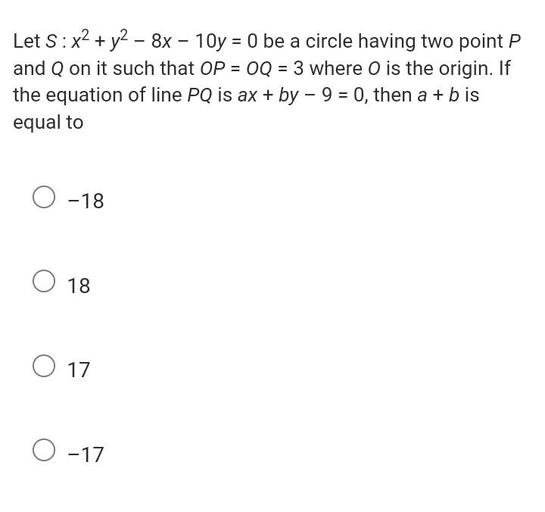 Let S X2 Y2 8x 10y 0 Be A Circle Having Two Math let-s-x2-y2-8x-10y-0-be-a-circle-having-two-math