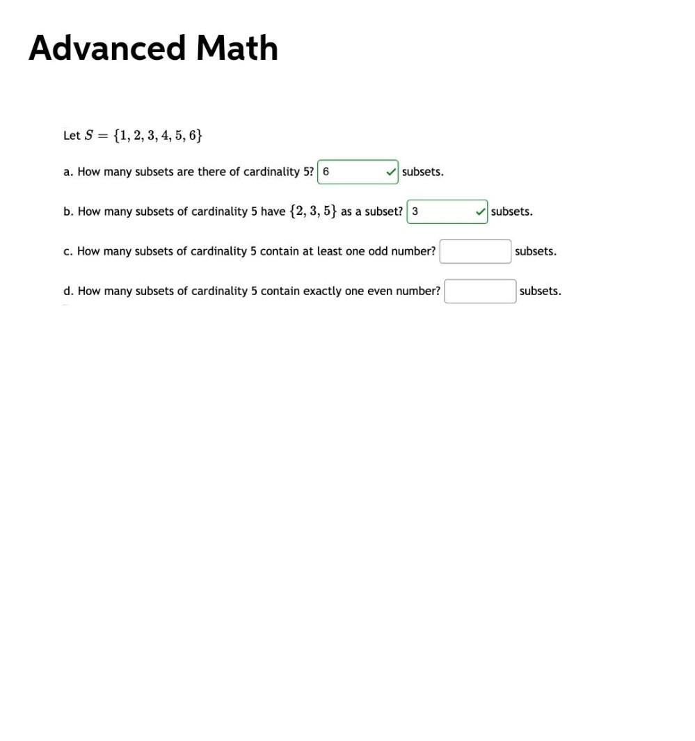 Advanced Math Let S 1 2 3 4 5 6 A How Many Math Advanced Math Let S 1 2 3 4 5 6 A How Many Math
