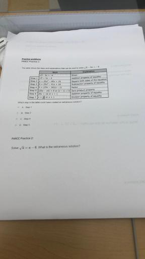 Practice Problems PARCC Practice 1 Work The Table Show Math practice-problems-parcc-practice-1-work-the-table-show-math