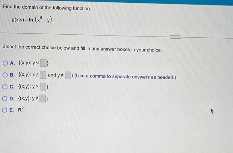 find-the-domain-of-the-following-function-g-x-y-in-math