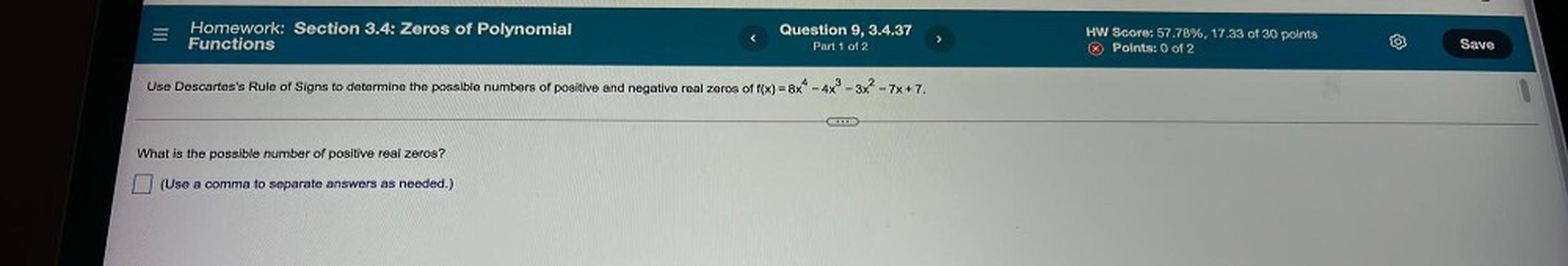 Homework Section 3 4 Zeros Of Polynomial Functions Qu Math homework-section-3-4-zeros-of-polynomial-functions-qu-math