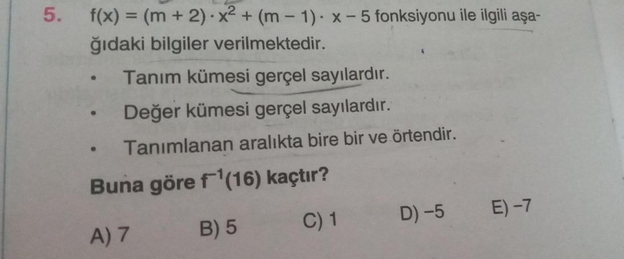 5 F x m 2 X2 m 1 X 5 Fonksiyon Lise Matematik 5-f-x-m-2-x2-m-1-x-5-fonksiyon-lise-matematik