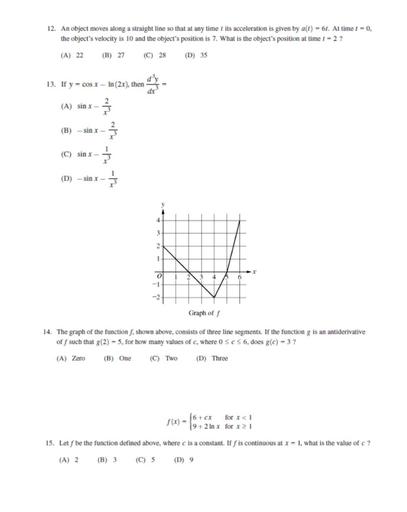 12 An Object Moves Along A Straight Line So That At An Math
